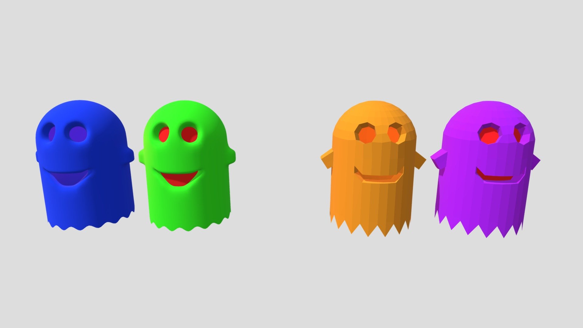 Low poly ghost - Buy Royalty Free 3D model by Unkamonlidis [0ecd146 ...