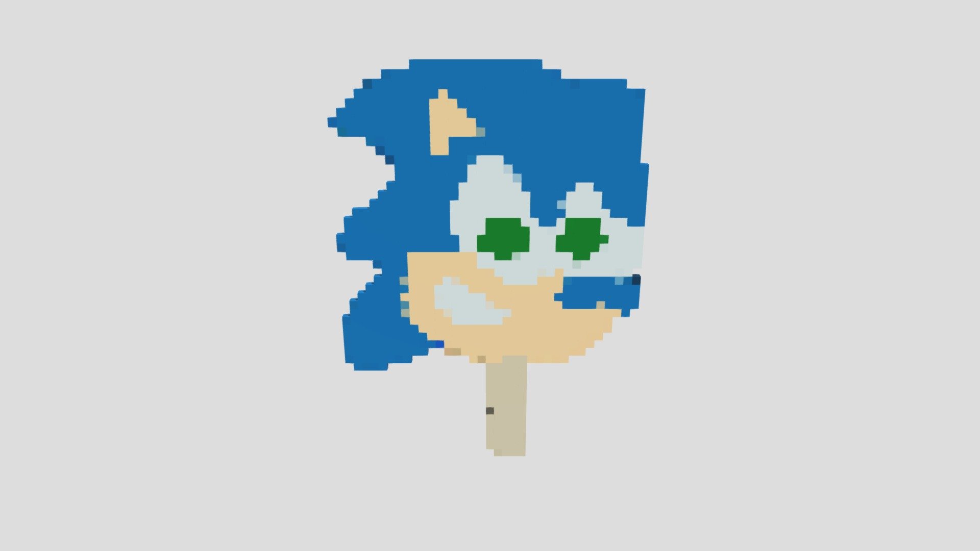 Voxel Sonic Popsicle 3D Model - 3D model by Deacon Skywalker ...