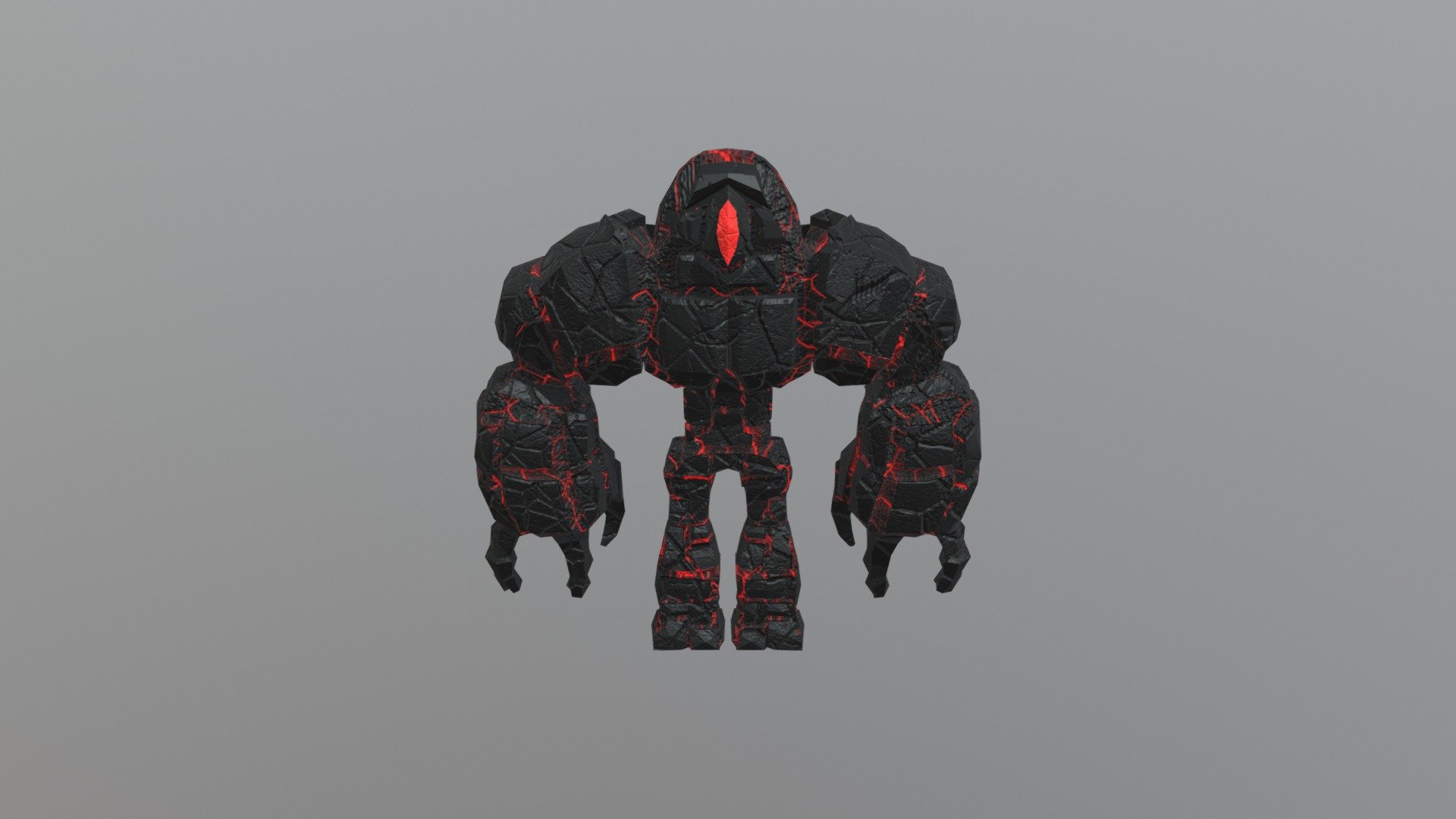 Primitive Golem-Low Poly - 3D model by Nick Neissa (@NNeissa) [0eced22 ...