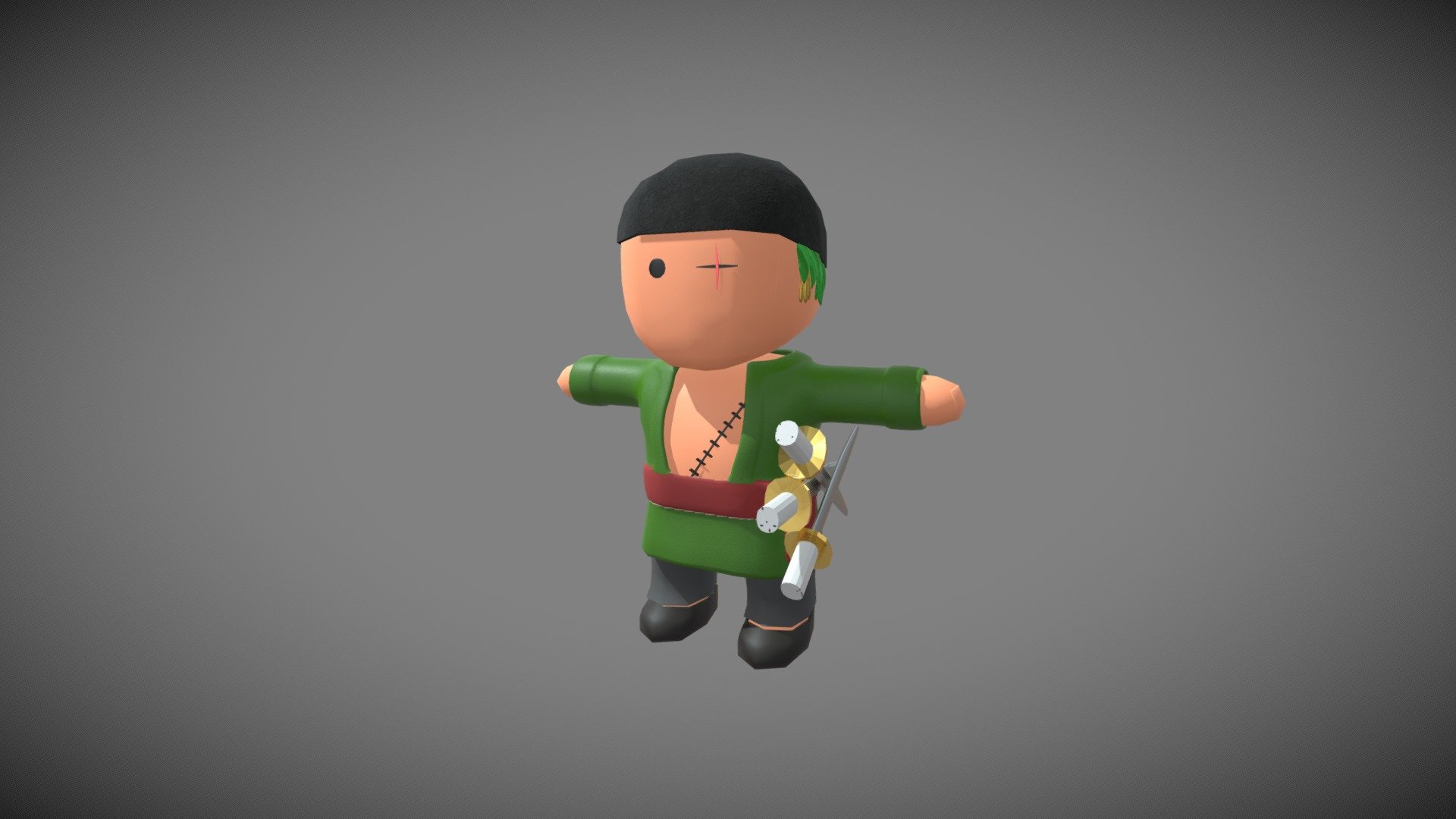Zoro Stumble Guys - Download Free 3D model by maurotanaka [0ed1aec ...