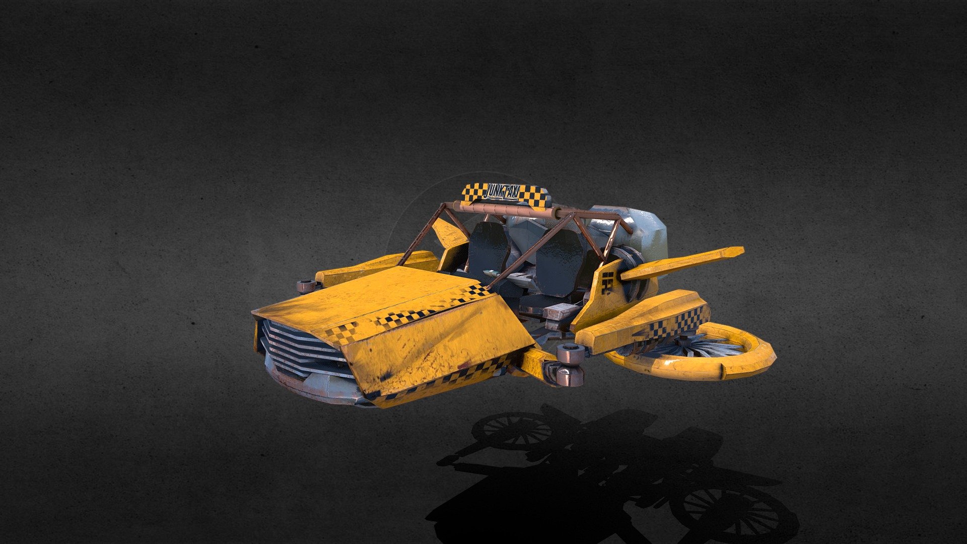 Junk Taxi - 3D model by sungexity [0ed2173] - Sketchfab