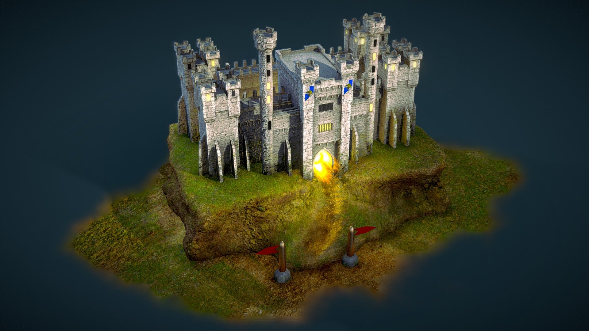Heroes of Might and Magic III (Castle) - 3D model by Vladislav Kolpakov ...