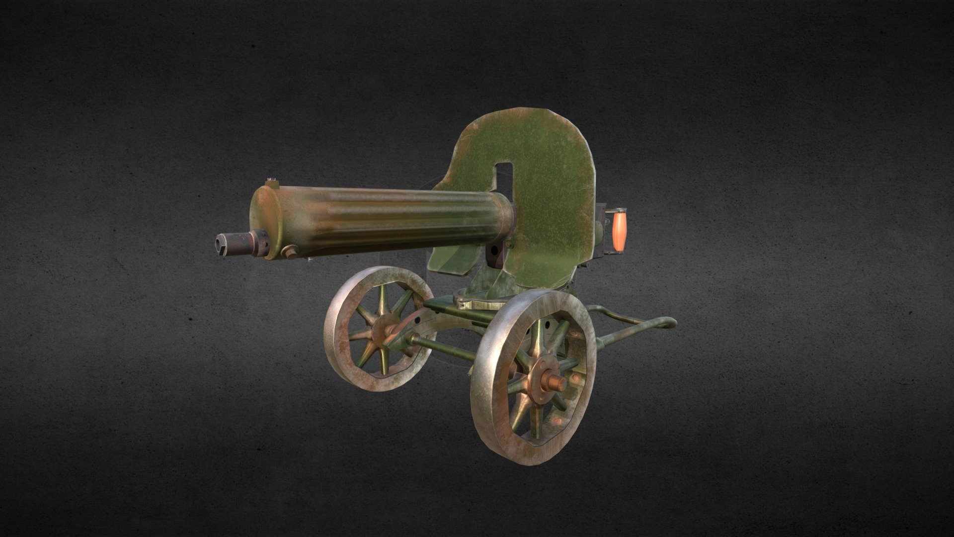 Machinegun Maksim - 3D model by Mike Polyakovich (@MikePolyakovich ...