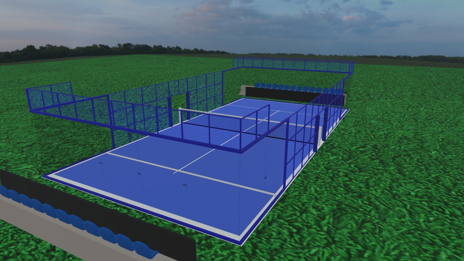 Padel Tennis Model 1 - 3D model by abu.al.khair (@beitco.steelM1 ...
