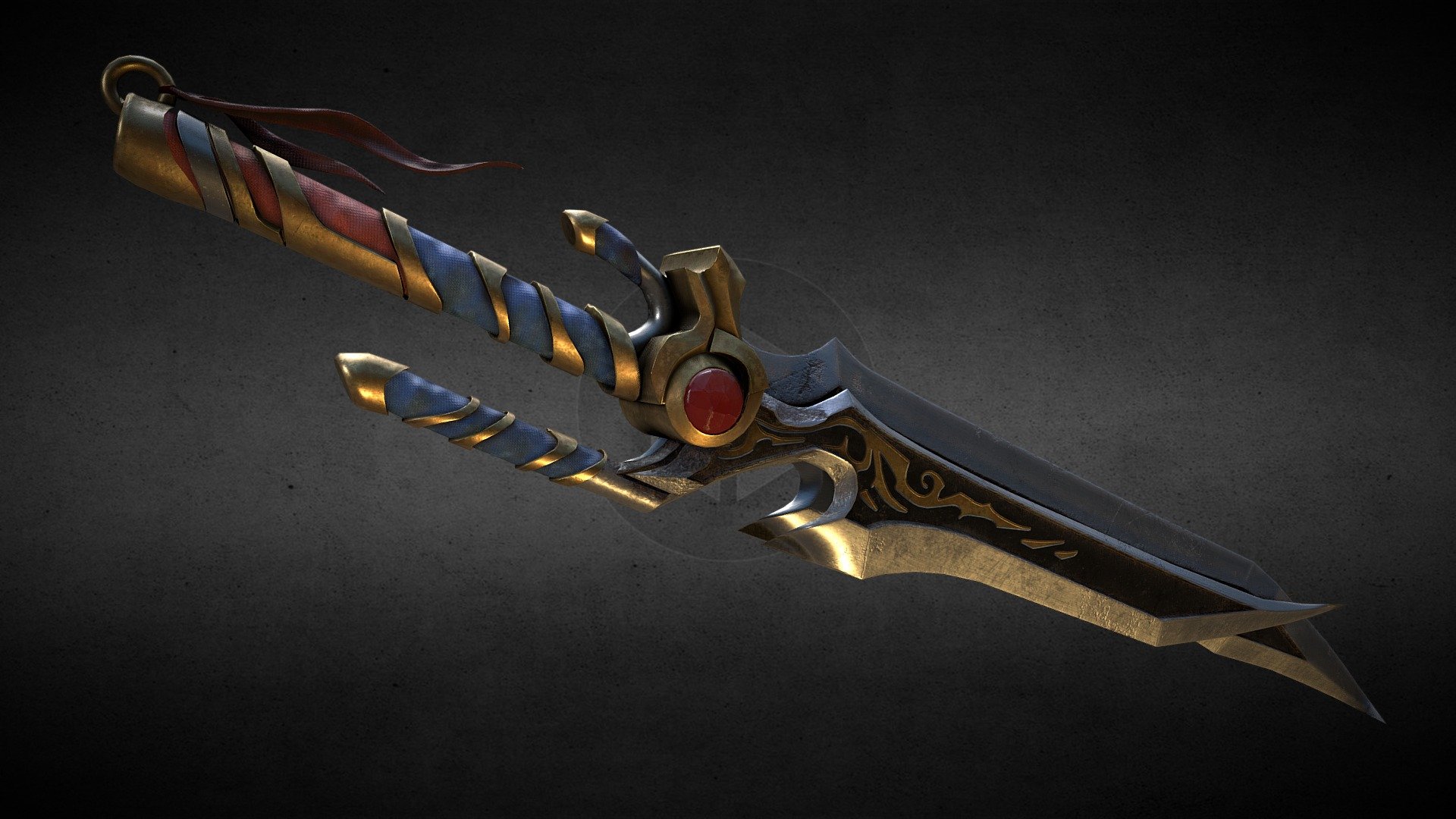 Fantasy Sword - 3D model by TomGariti [0ed81f7] - Sketchfab