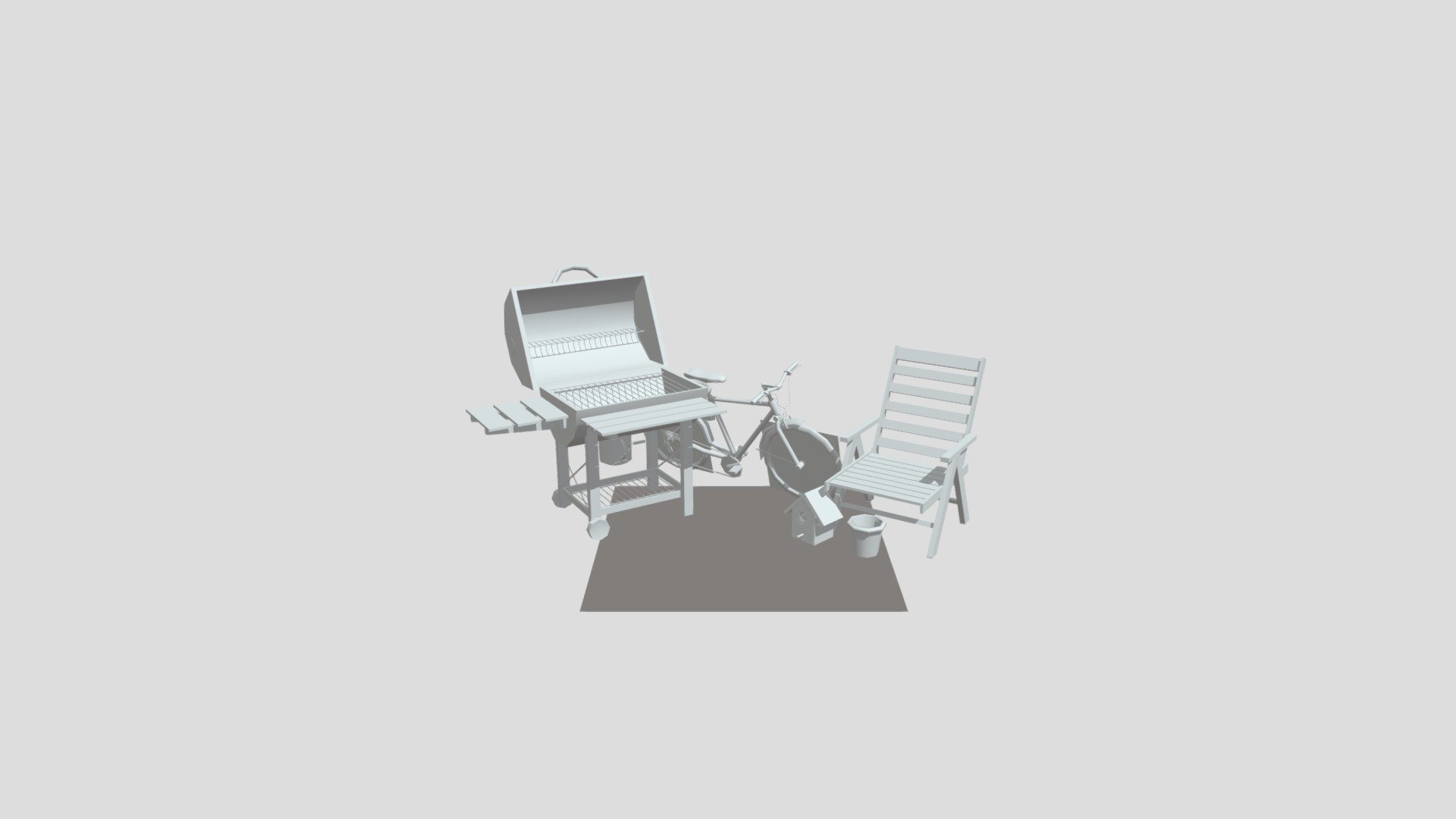 Eco House - 5 Modeled props - 3D model by Jelle Van Laer (@Jellevanlaer ...