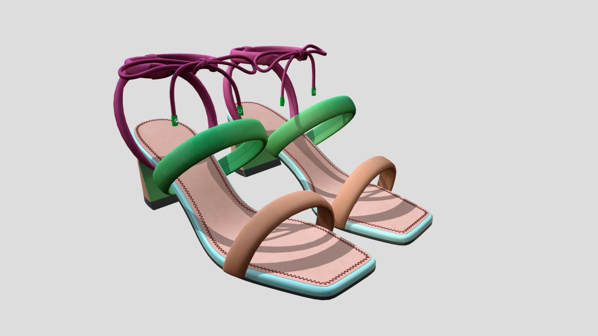 Sandals - Buy Royalty Free 3D model by Deleon3d [0ed9409] - Sketchfab Store