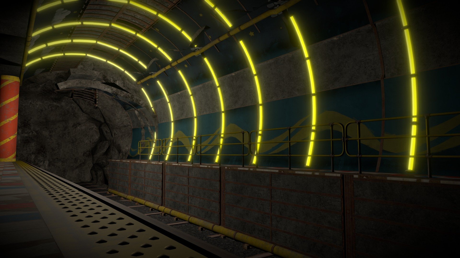 Poppy Playtime 3 Train Station - Download Free 3D model by TOY WAR ...