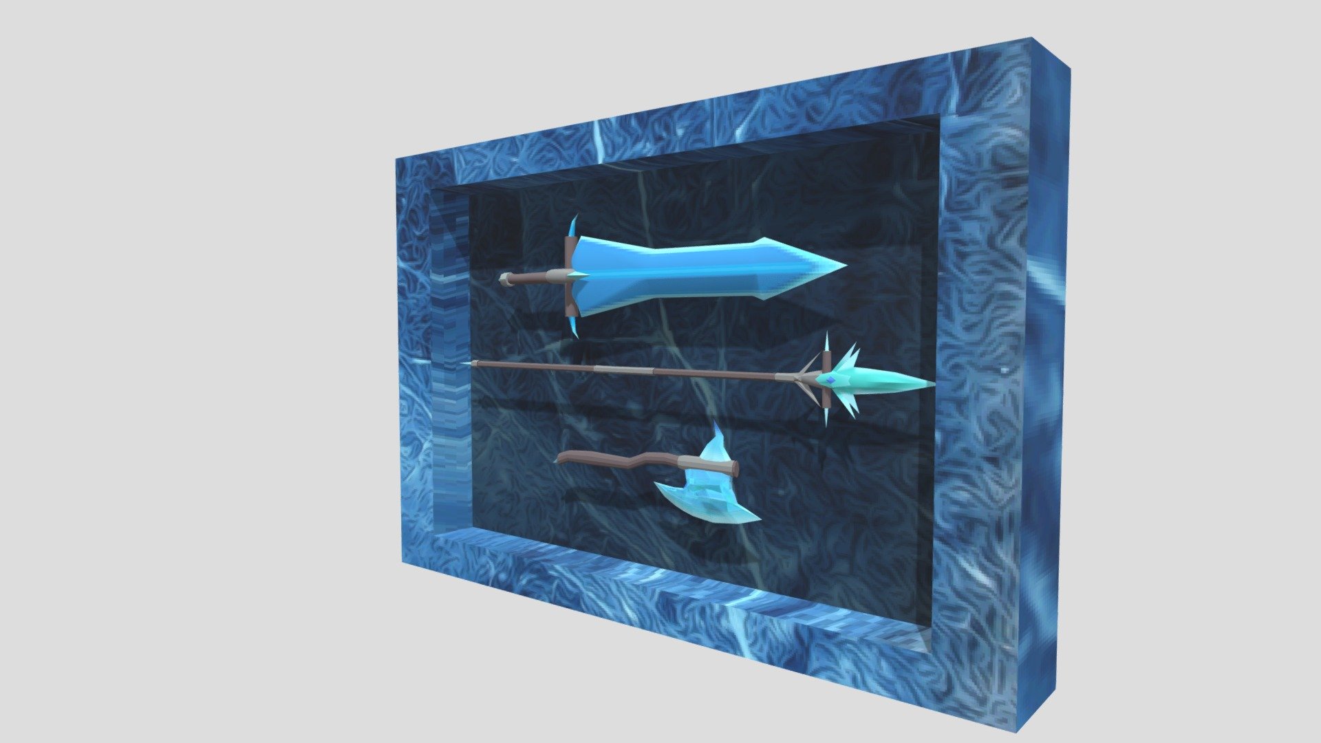 Ice weapons - 3D model by eyenshi [0edbad2] - Sketchfab