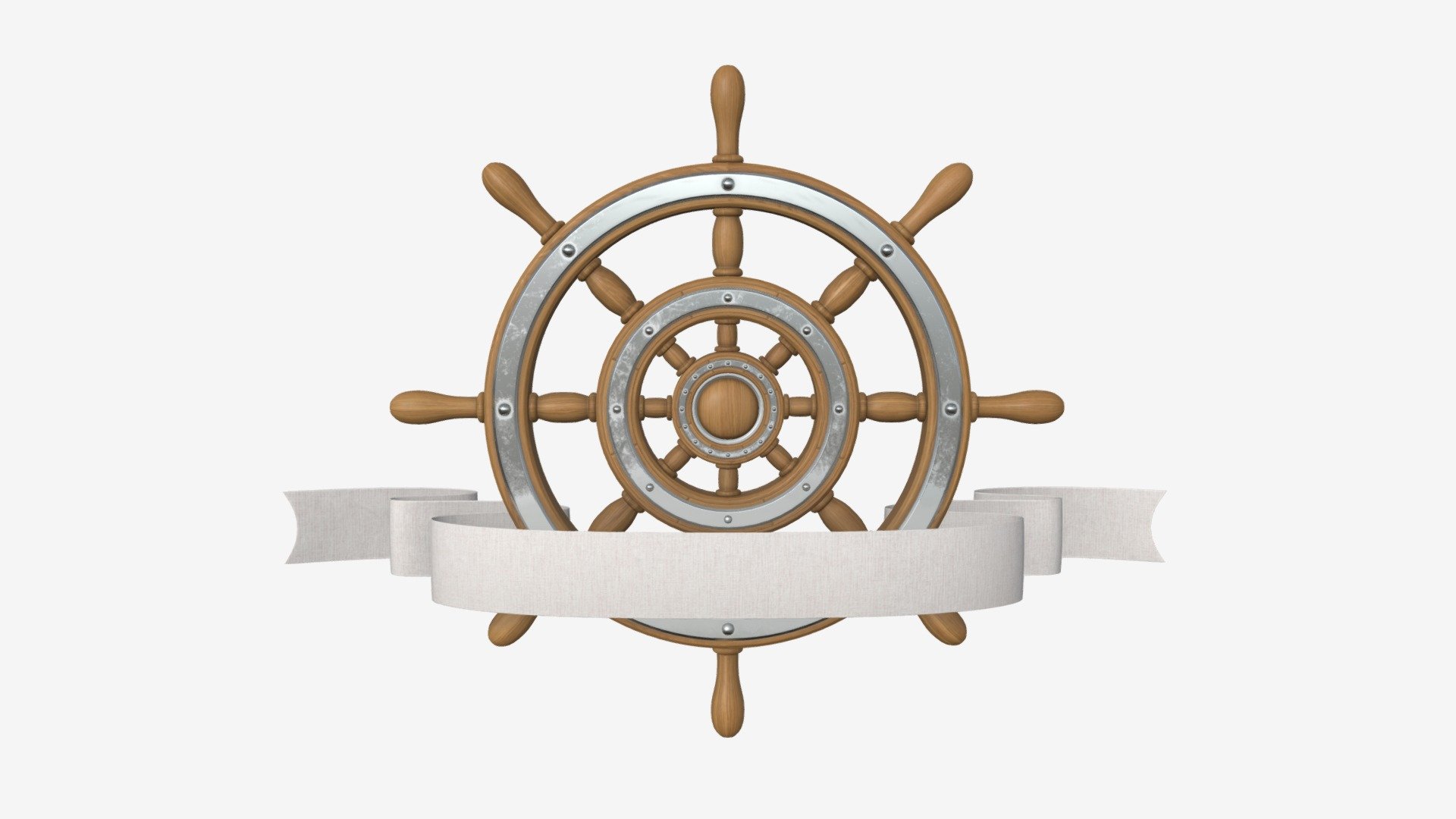 Steering wheel with banner - Buy Royalty Free 3D model by HQ3DMOD ...