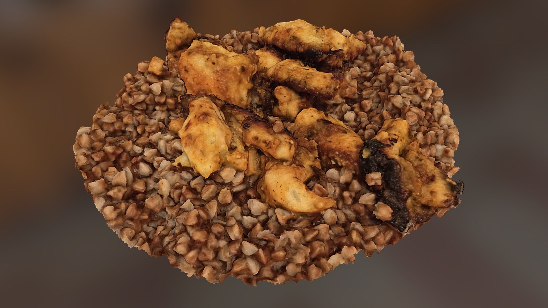 Food "Buckwheat with meat" - 3D model by Neo_minigan (@neominigan ...