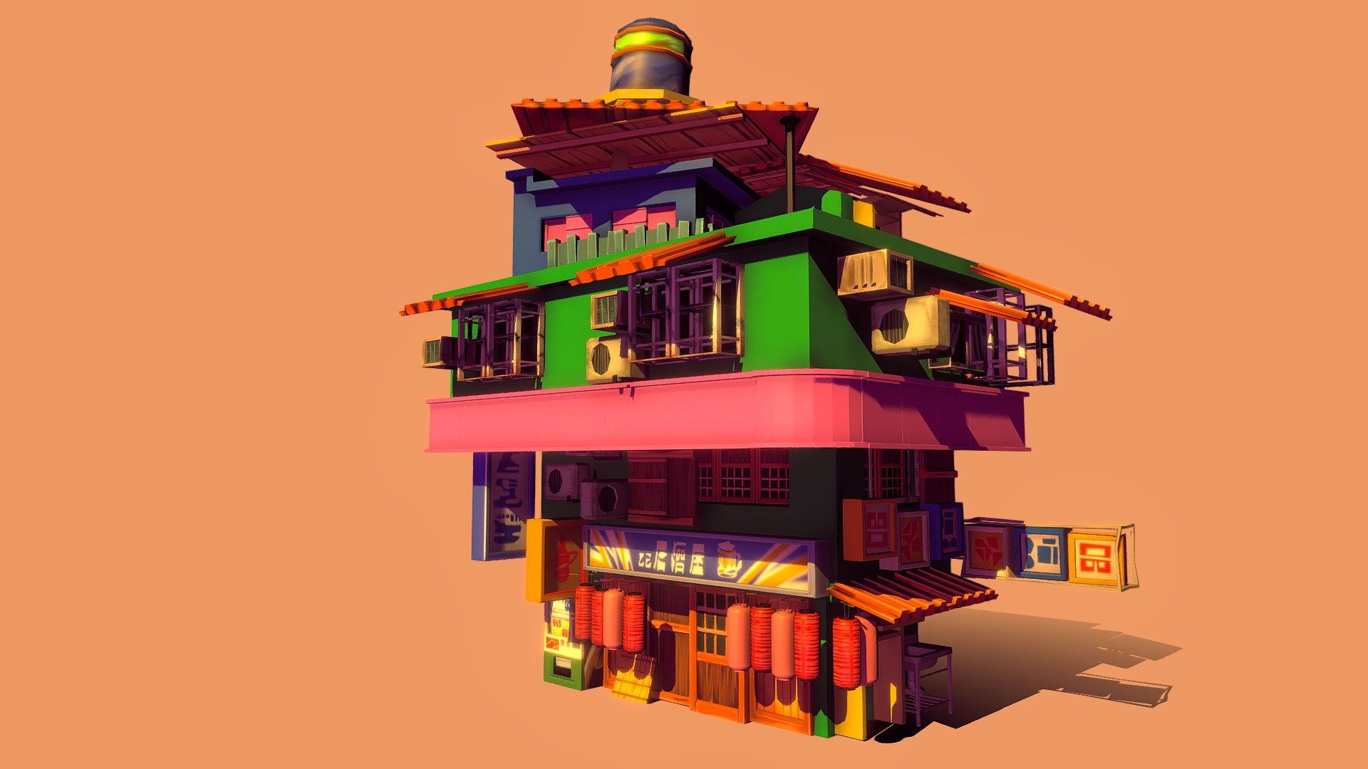 Mixed House - 3D model by ShokenZ [0eddb06] - Sketchfab