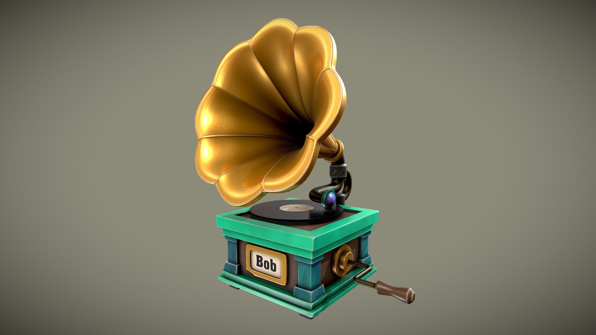 Phonograph - 3D model by youssefjoukeh [0edfe08] - Sketchfab