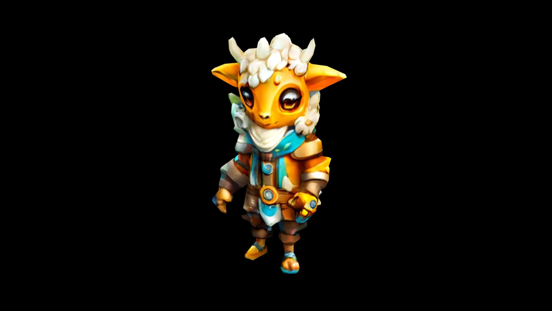 A warrior-themed character with armor and access - Download Free 3D ...