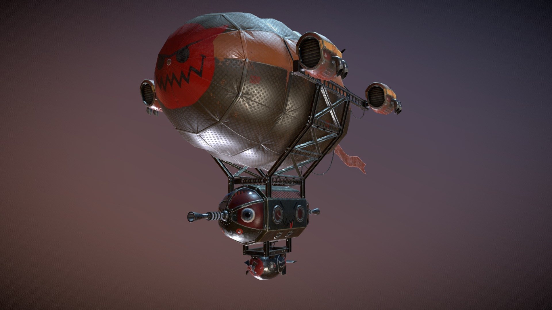 Dirigible - 3D model by Oleh (@oleg.sytnikov) [0ee384d] - Sketchfab