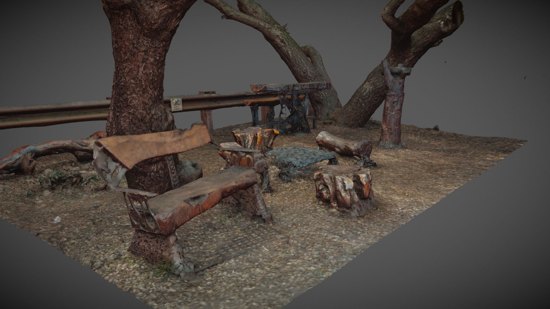 Wilacre Park Seating Area - 3D model by Gregory Arbit (@gregoryarbit ...