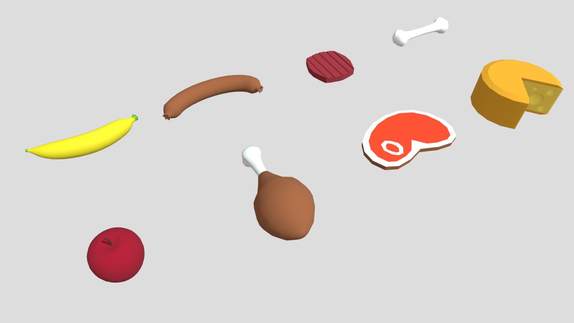 Food Pack - 3D model by Grandbiscuit [0ee8d51] - Sketchfab