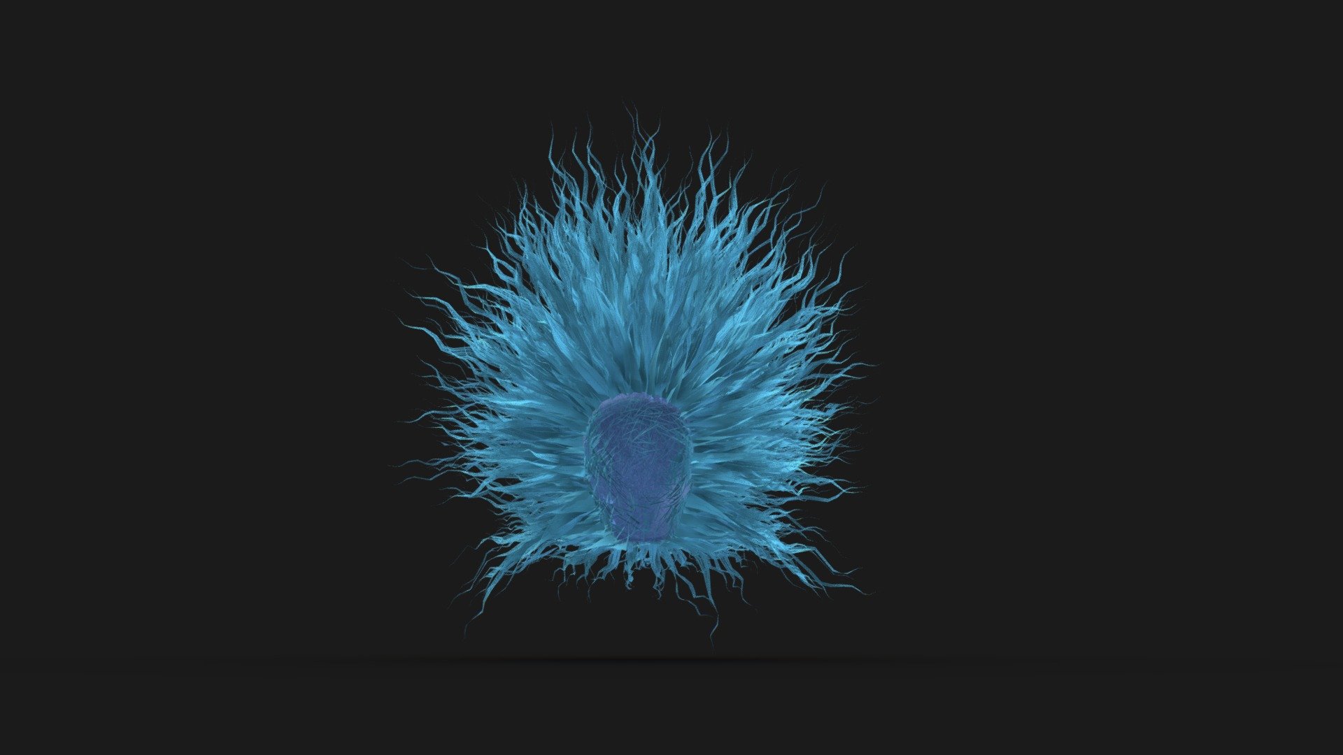 Long Blue Spiky Hairs 013 - Download Free 3D model by MotionStudioArts ...