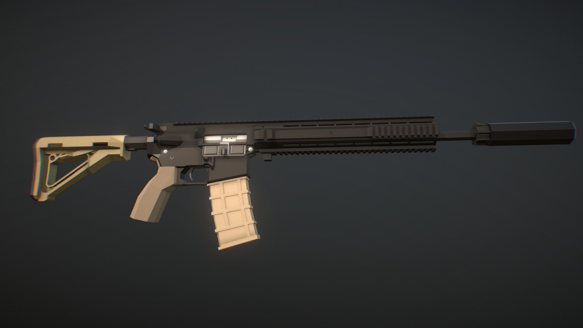 Low-Poly L119A2 Rifle - Download Free 3D model by notcplkerry [0eea1d1 ...