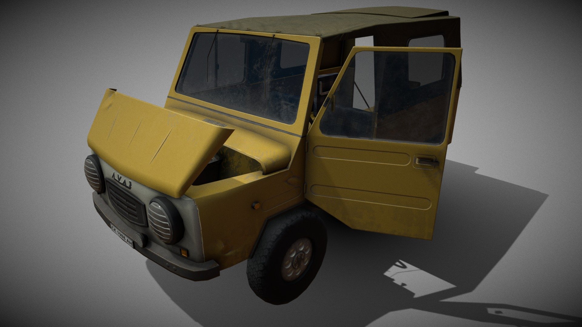 LuAZ-969 - Download Free 3D model by dextersmart [0eea926] - Sketchfab