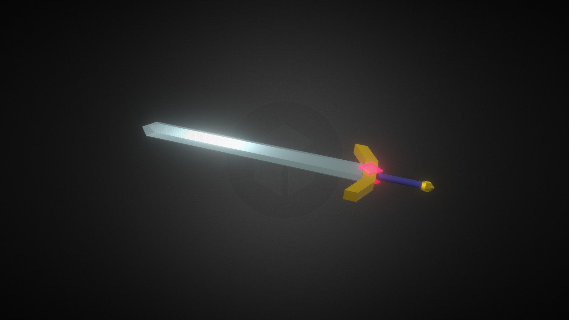 Low Poly Sword - 3D model by nathebarros [0eeb5b3] - Sketchfab