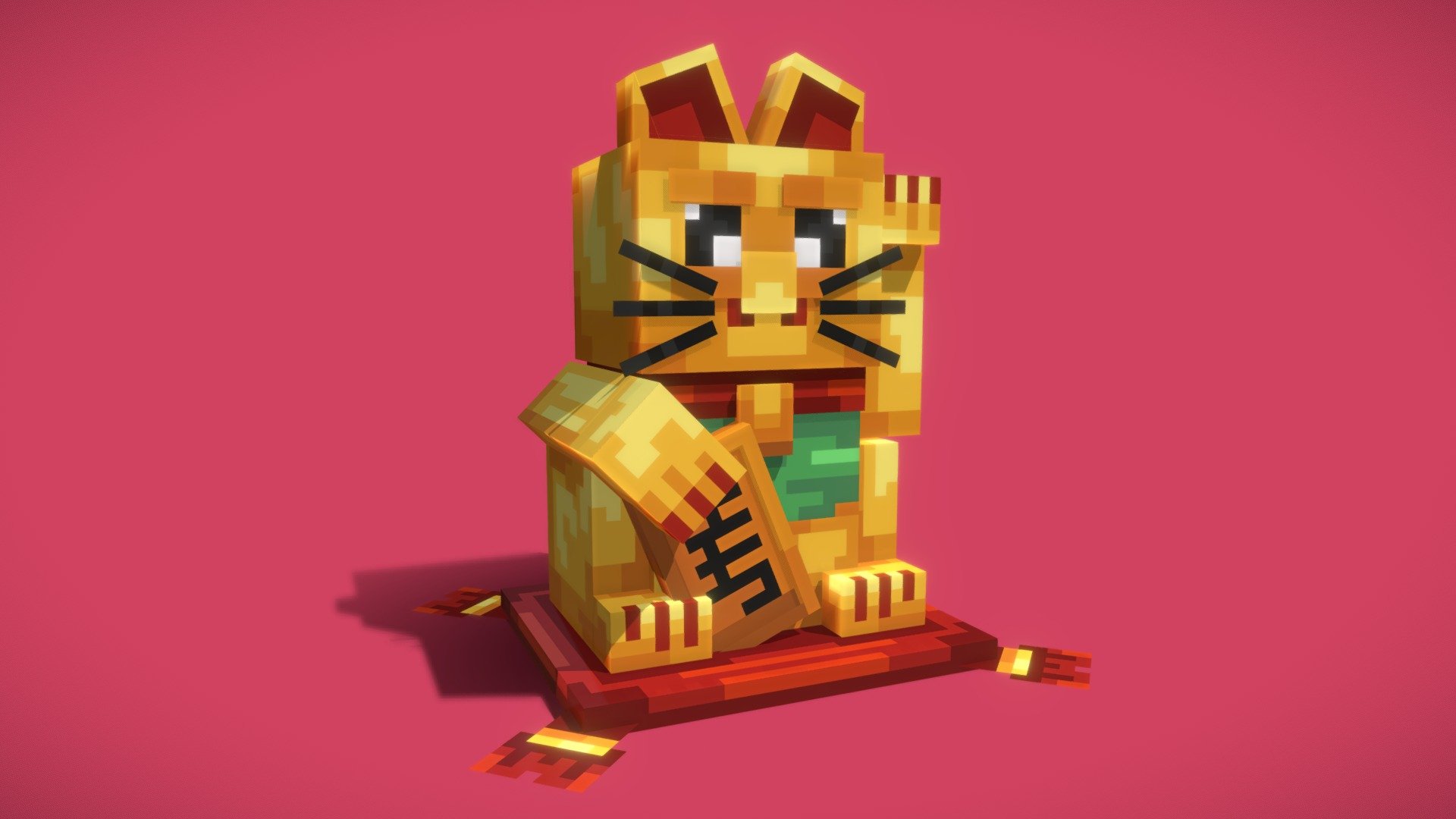 Maneki Neko - 3D model by BOXjordiHEAD [0eedb98] - Sketchfab