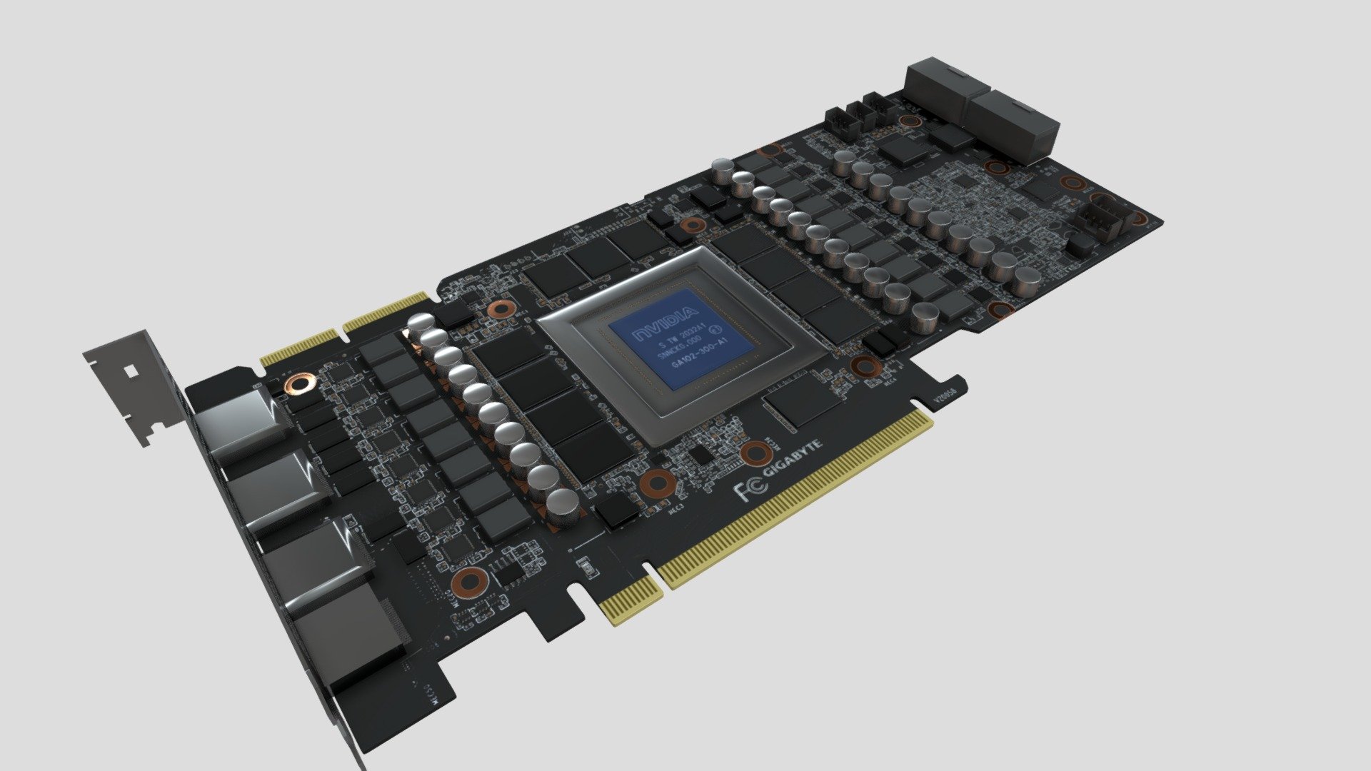 PCB NVIDIA RTX 4090 Graphic Card - Download Free 3D model by ...