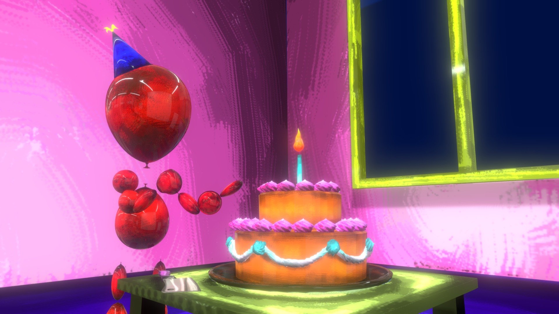 Happy Birth... - 3D model by sashadelilah [0eef383] - Sketchfab