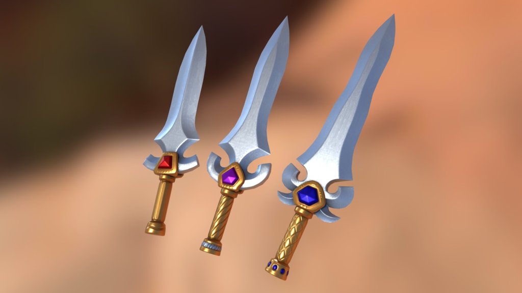 Treasure Blade 1 - 3 - 3D model by Faithtoken [0eefe0f] - Sketchfab