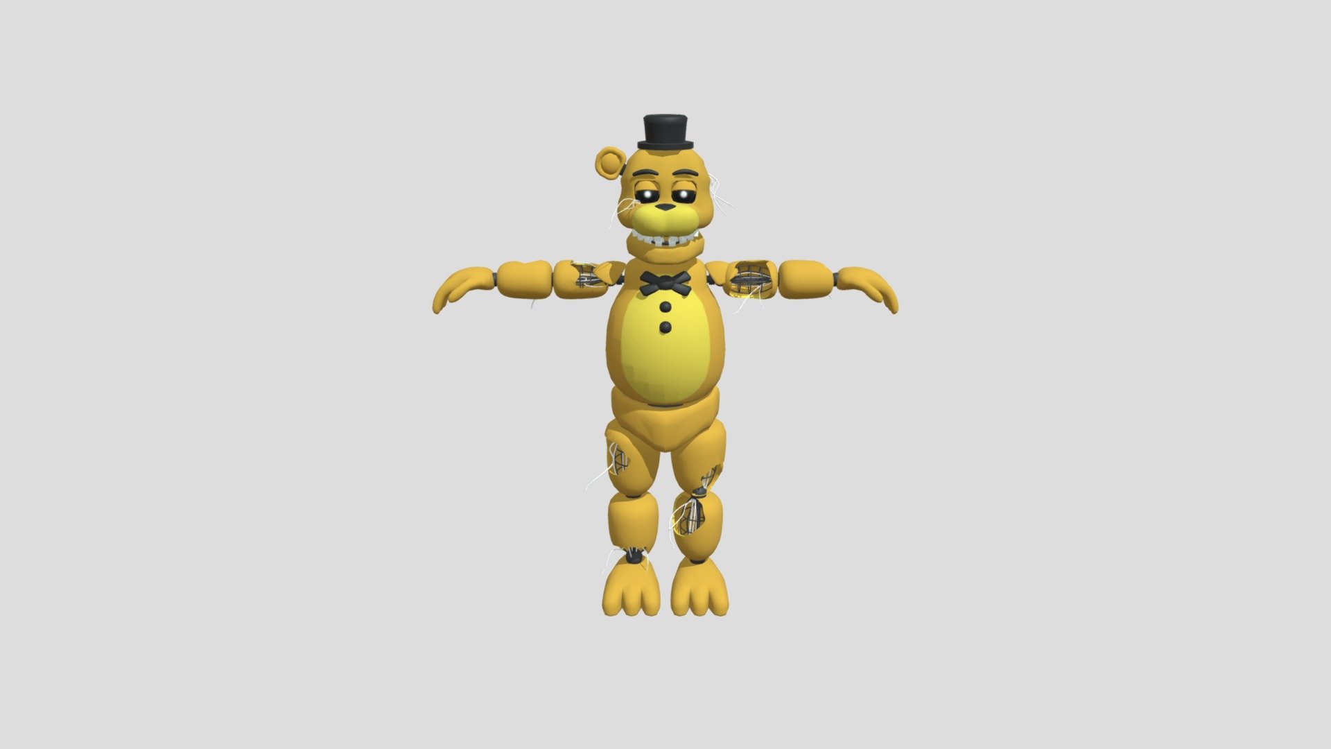 Rafa's Withered Golden Freddy - Download Free 3D model by Sammy The ...
