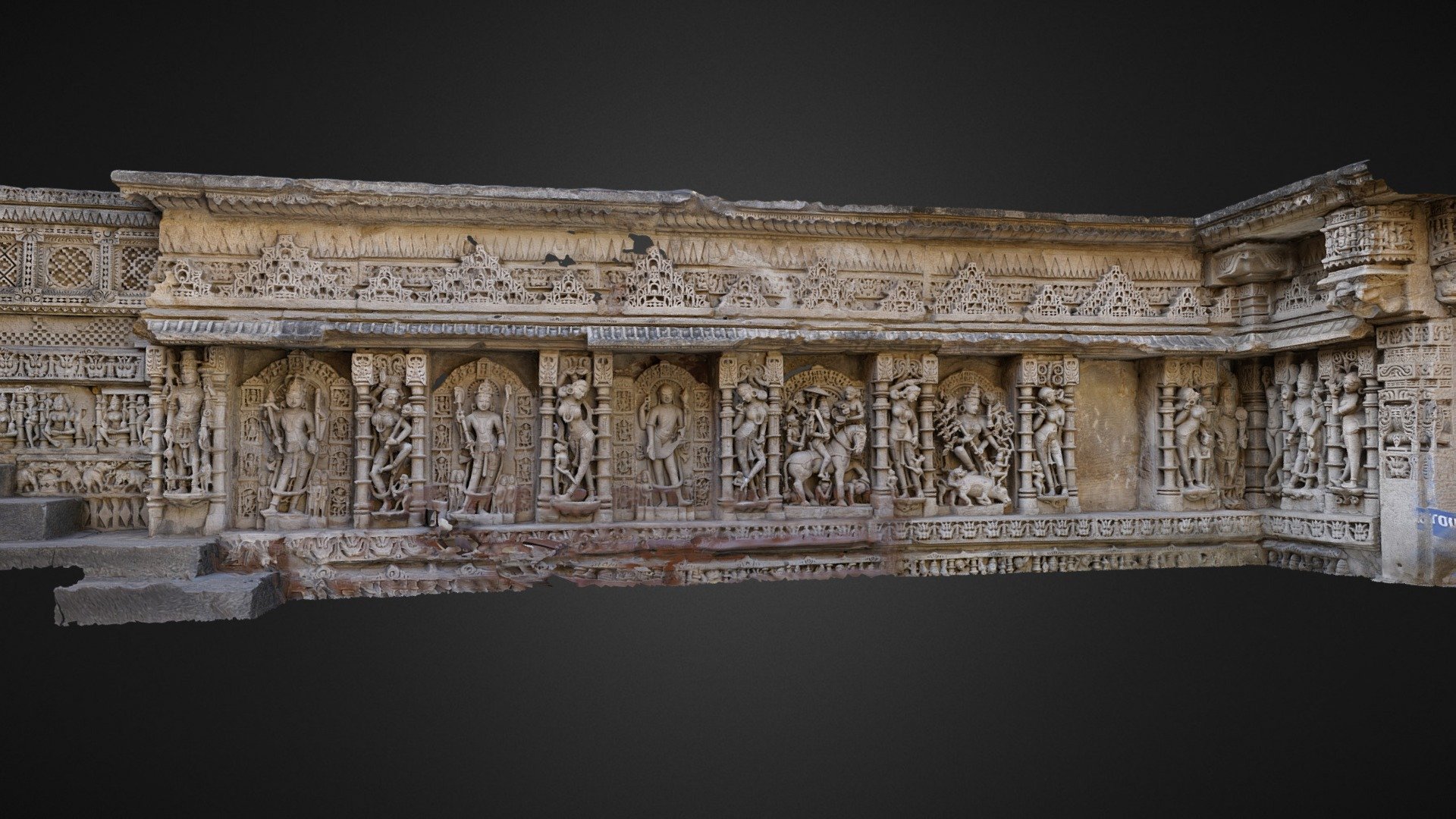 Rani Ki Stepwell (Vav) Patan, Gujarat. detail - 3D model by Doron ...