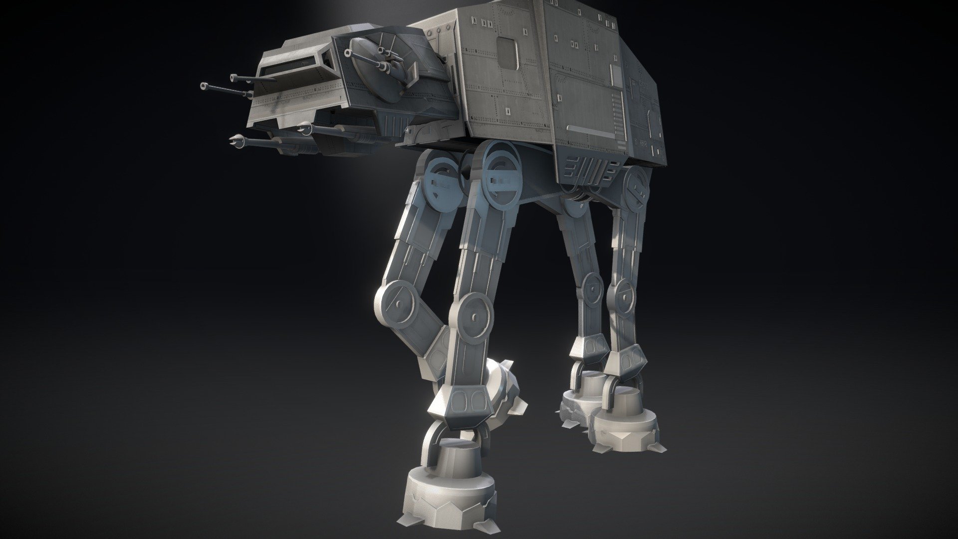 SW AT AT imperial walker - 3D model by Big Adventure (@bigadventure ...
