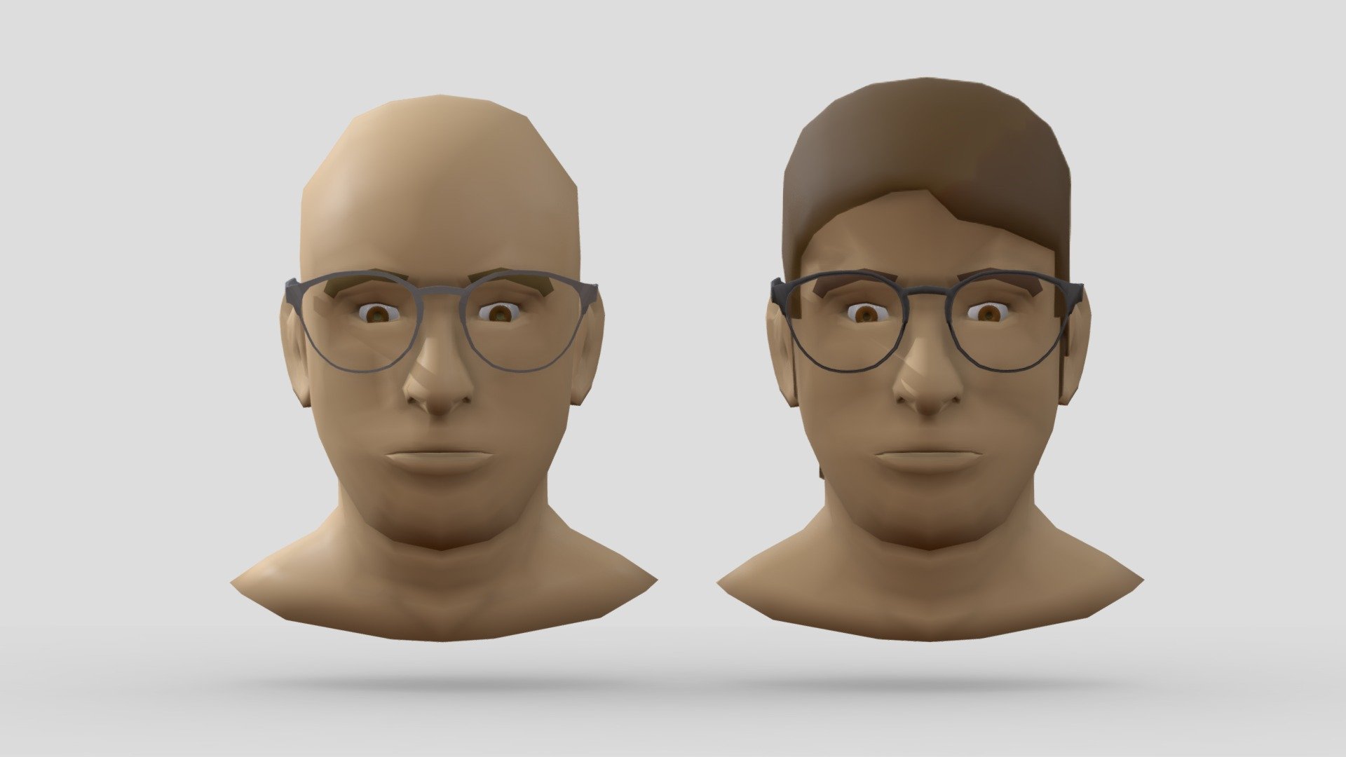 Low Poly - Realistic Face - Download Free 3D model by TheDre (@AndreaG ...