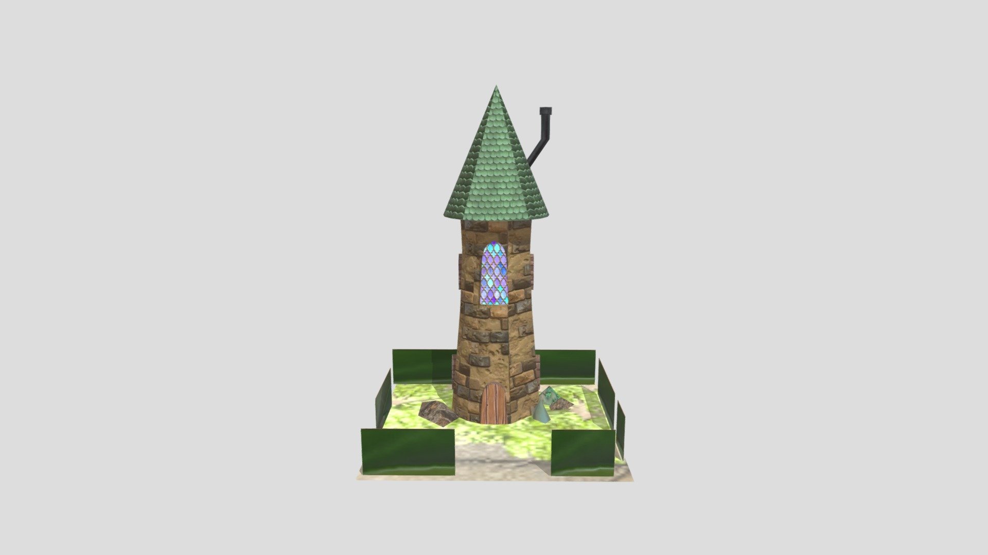 Morgjenenson's 2-Bit Tower of Wizard Biz - Download Free 3D model by ...