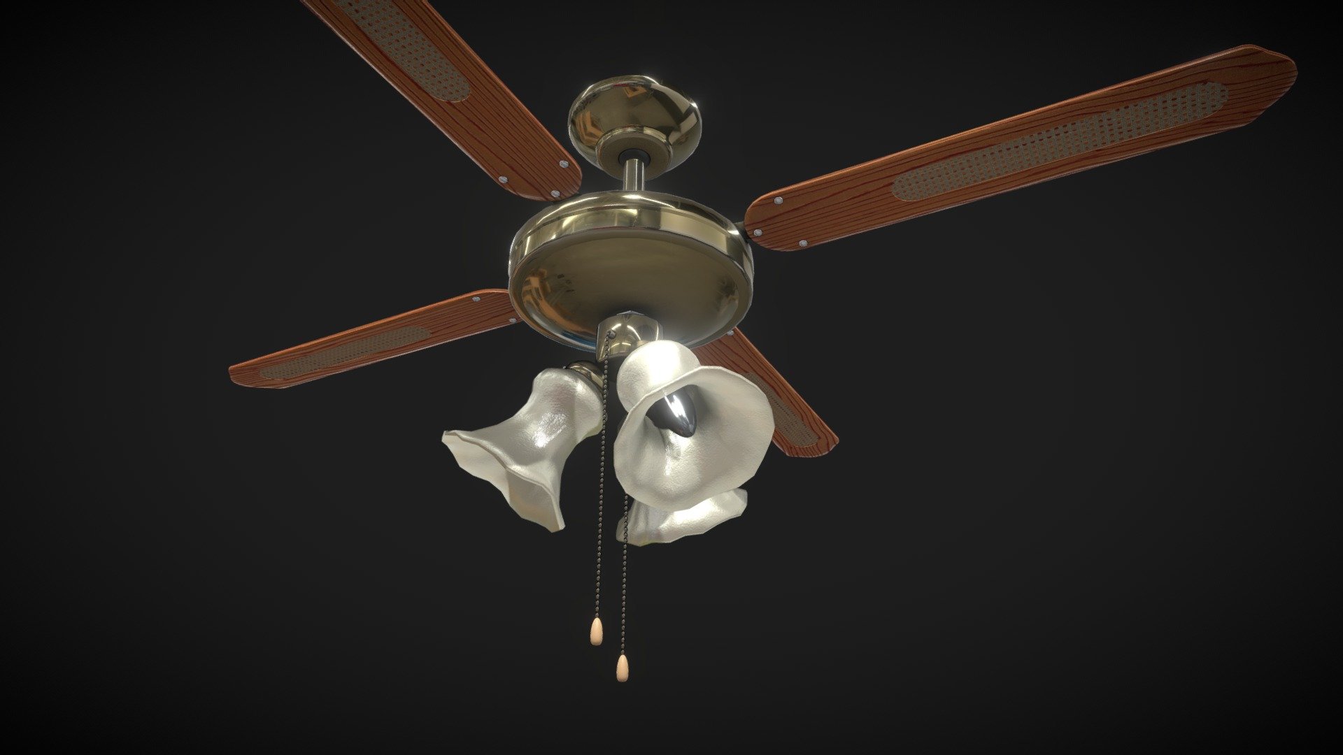 Ceiling Fan Light - Buy Royalty Free 3D model by PBR3D [0efd14c ...