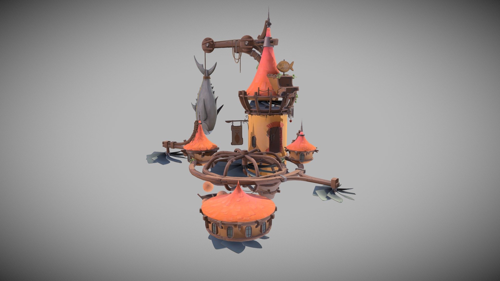 harbor - 3D model by KarynaTrychyk [0efe407] - Sketchfab