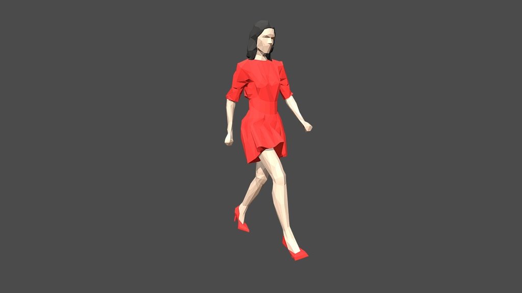 Walking Woman - 3D model by kanistra [0efea28] - Sketchfab