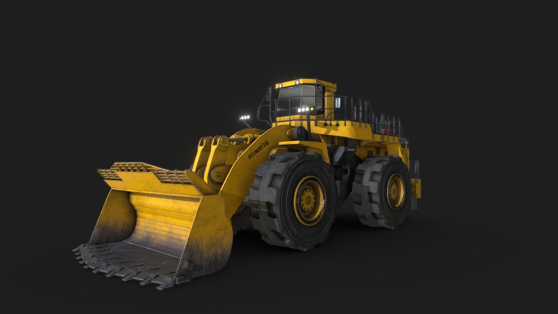 Wheel Loader Komatsu - 3D model by Álterego (@alter_ego) [0f02264 ...