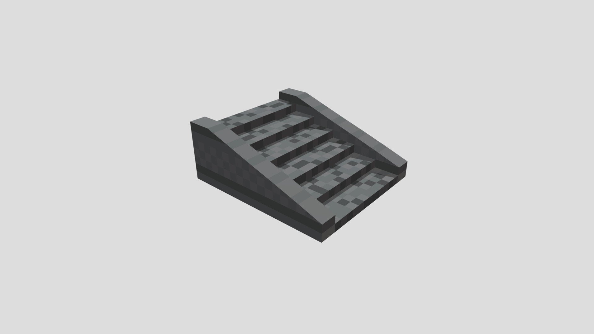 Low poly steps (pixelated texture) - Download Free 3D model by Mikito11 ...