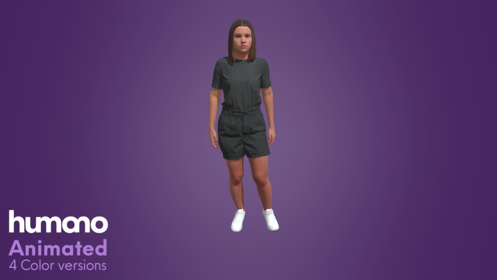 Animated Woman Standing Idle 4593-SI3 - Buy Royalty Free 3D model by ...