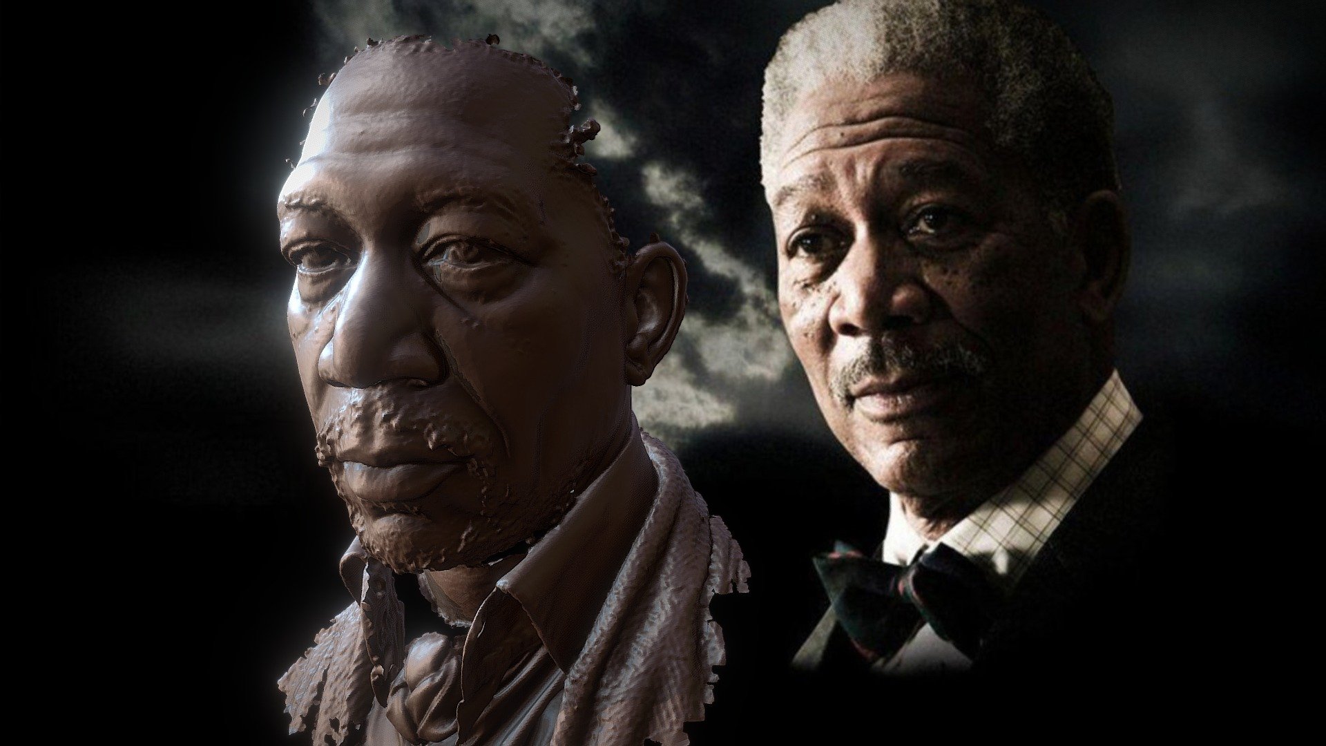 Morgan Freeman - Mole Scanner from 3DMakerPro - Buy Royalty Free 3D ...