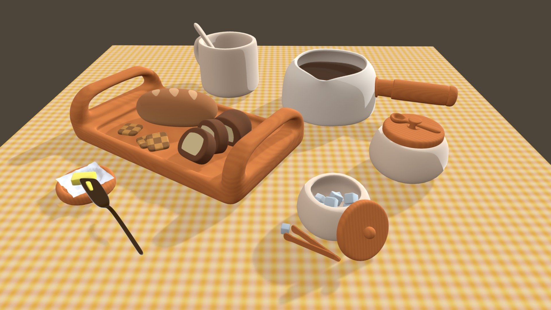afternoon tea - Download Free 3D model by wr_aquatic (@wraquatic ...
