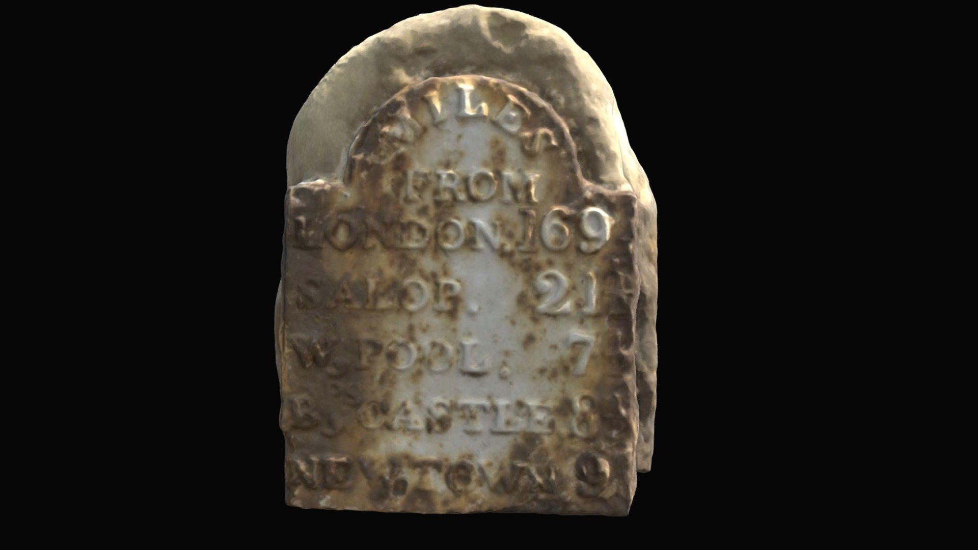 Old Bell Museum Milestone - 3D model by msdsmarine [0f0894b] - Sketchfab
