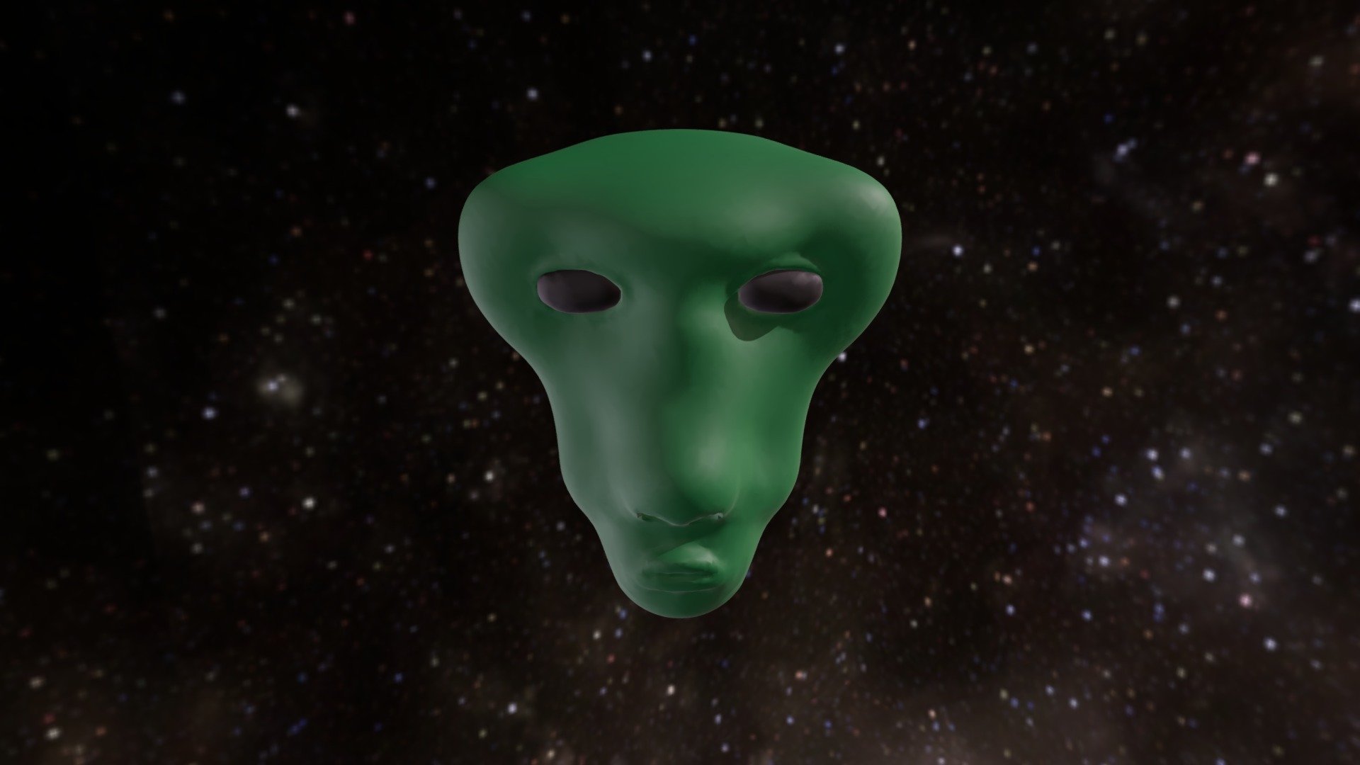 Alien Head - 3D model by connor.kaupert [0f08d77] - Sketchfab