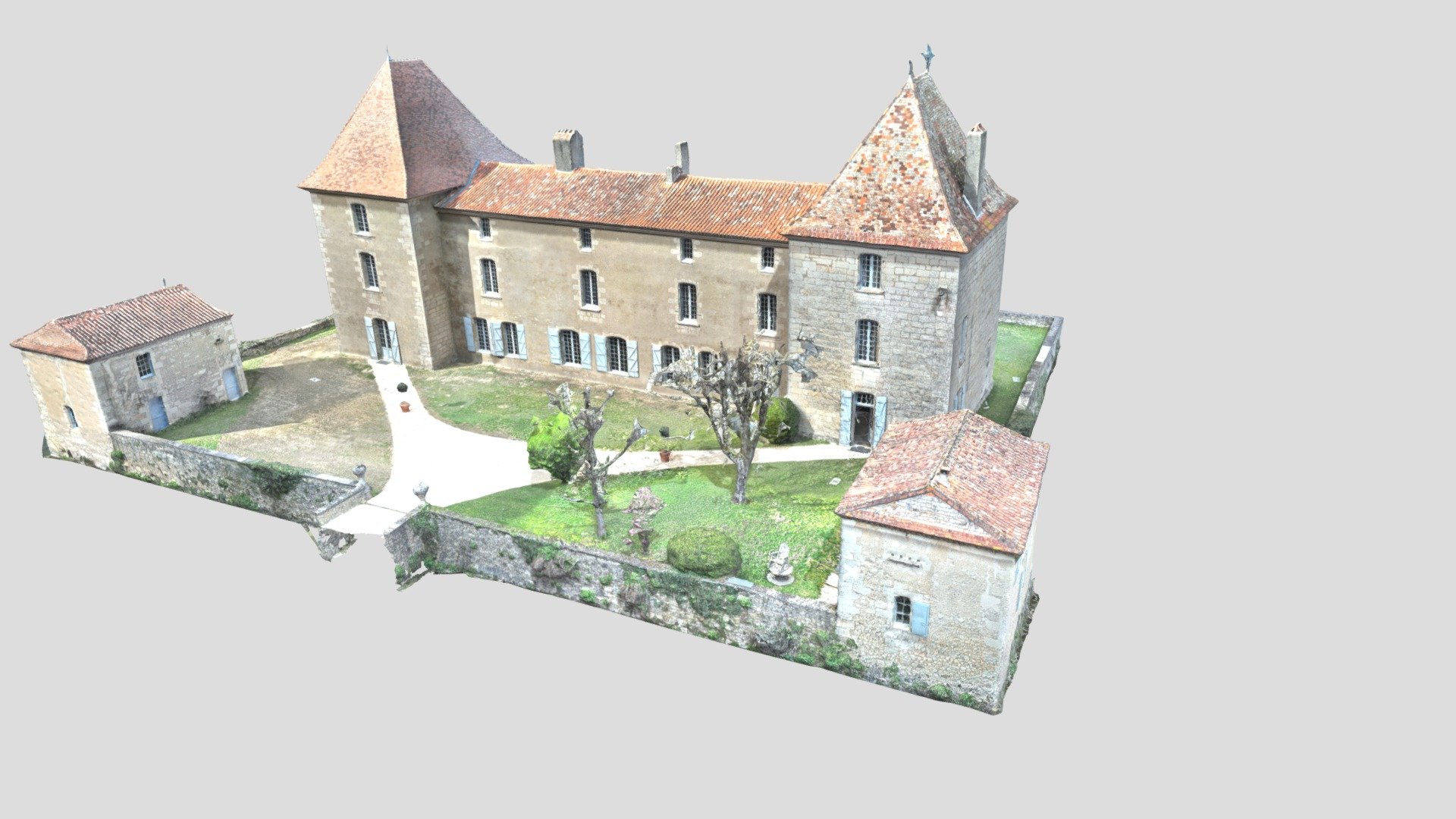 Château de la mothe 1 (château jusqu'aux douves) - Download Free 3D ...