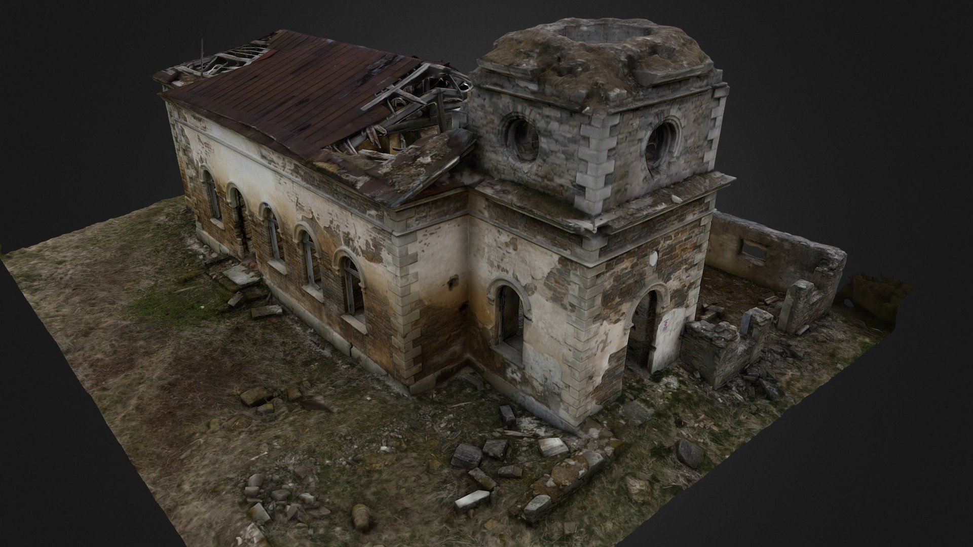 Mõnnuste kiriku Varemed - 3D model by 3Di (@3Dinformation) [0f0ad47 ...