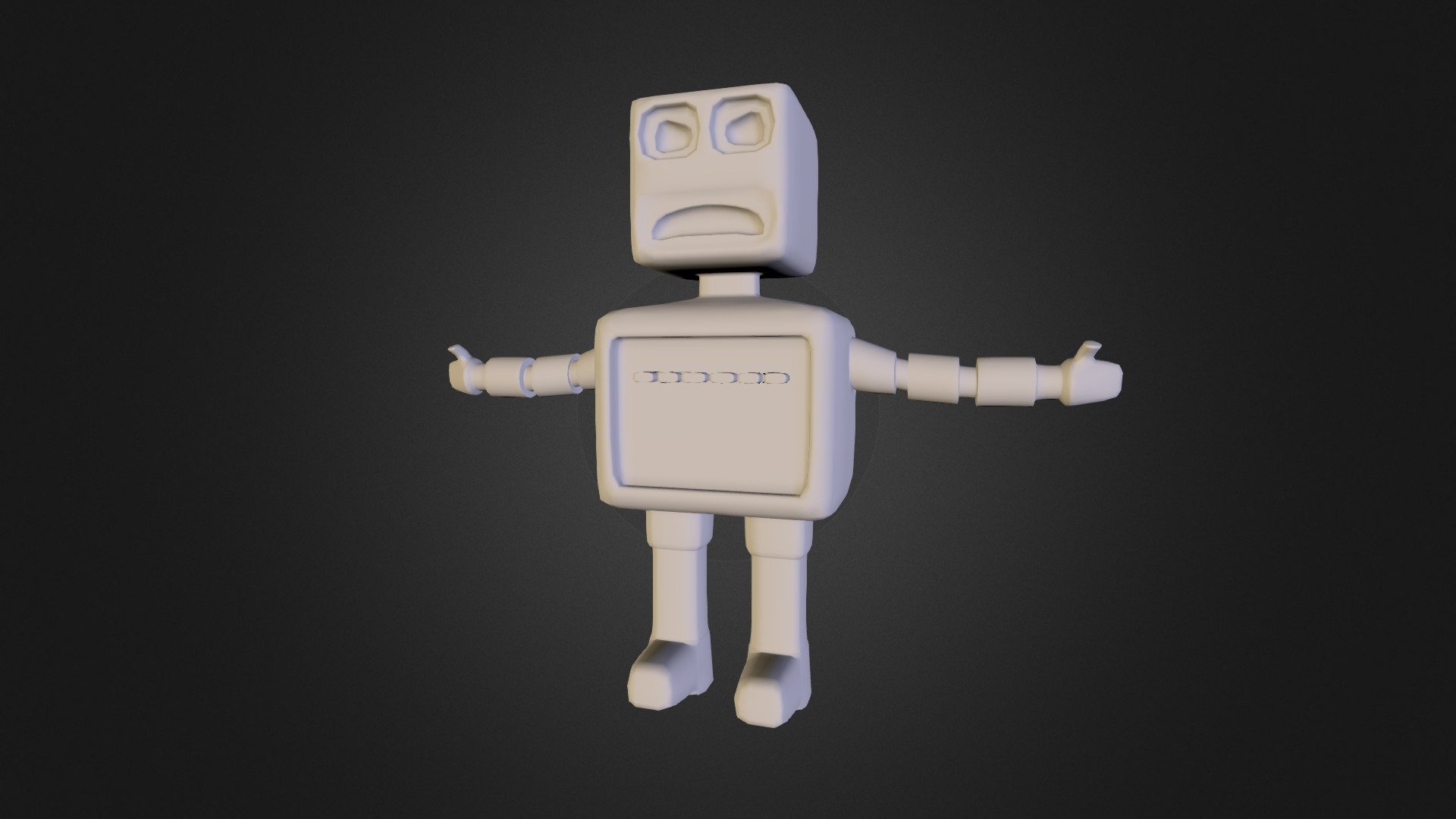 Cartoon Robot - 3D model by crb [0f0b397] - Sketchfab