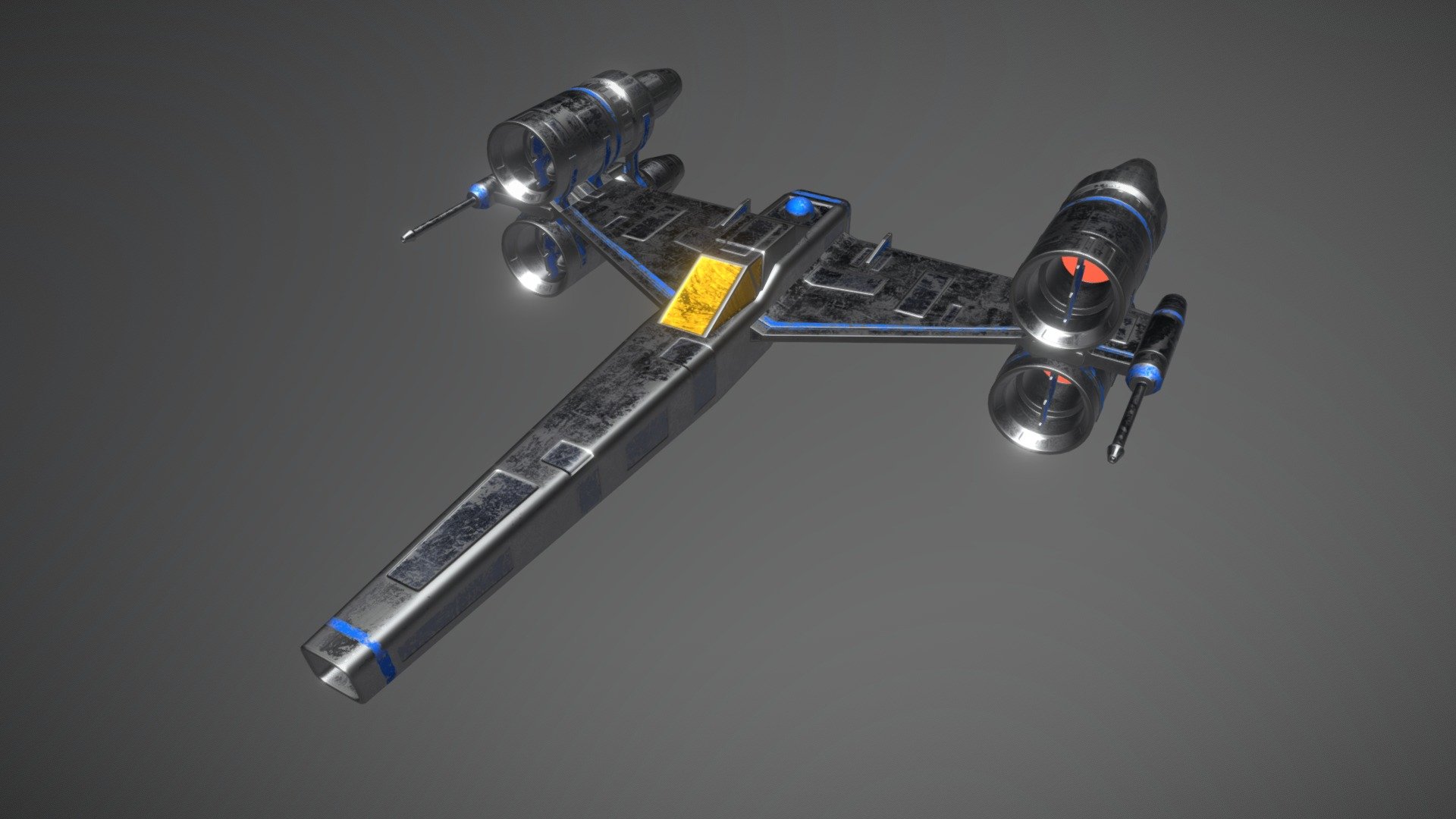 Starfighter 4XT - Download Free 3D model by Svyatoslav Ovchinnik ...