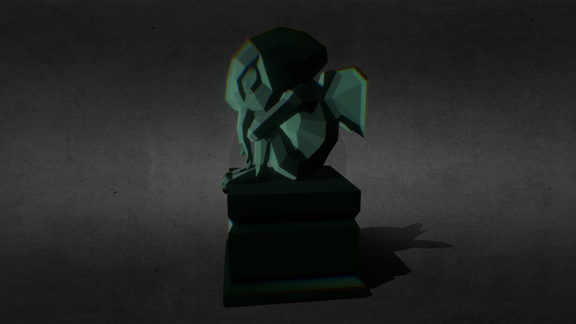 Tiny Cthulhu statue - Low Poly - Download Free 3D model by william ...