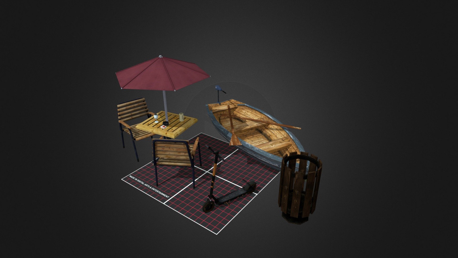 5 Props Scene - Annecy - Download Free 3D model by Dixcit [0f0eb3a ...